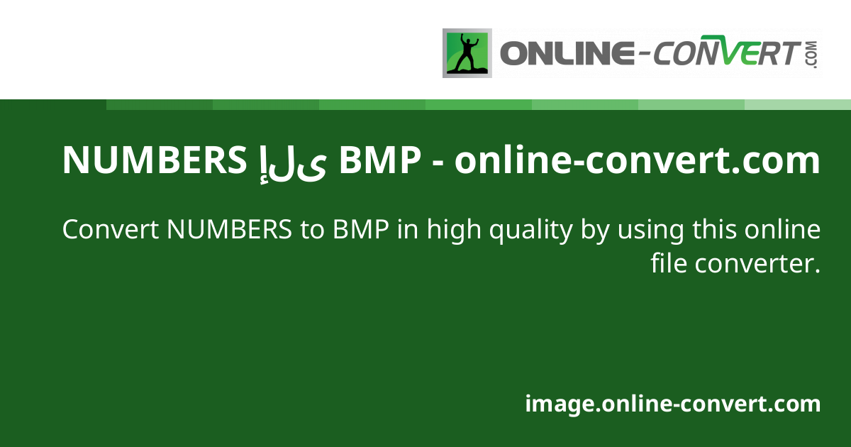 NUMBERS من BMP - online-convert.com