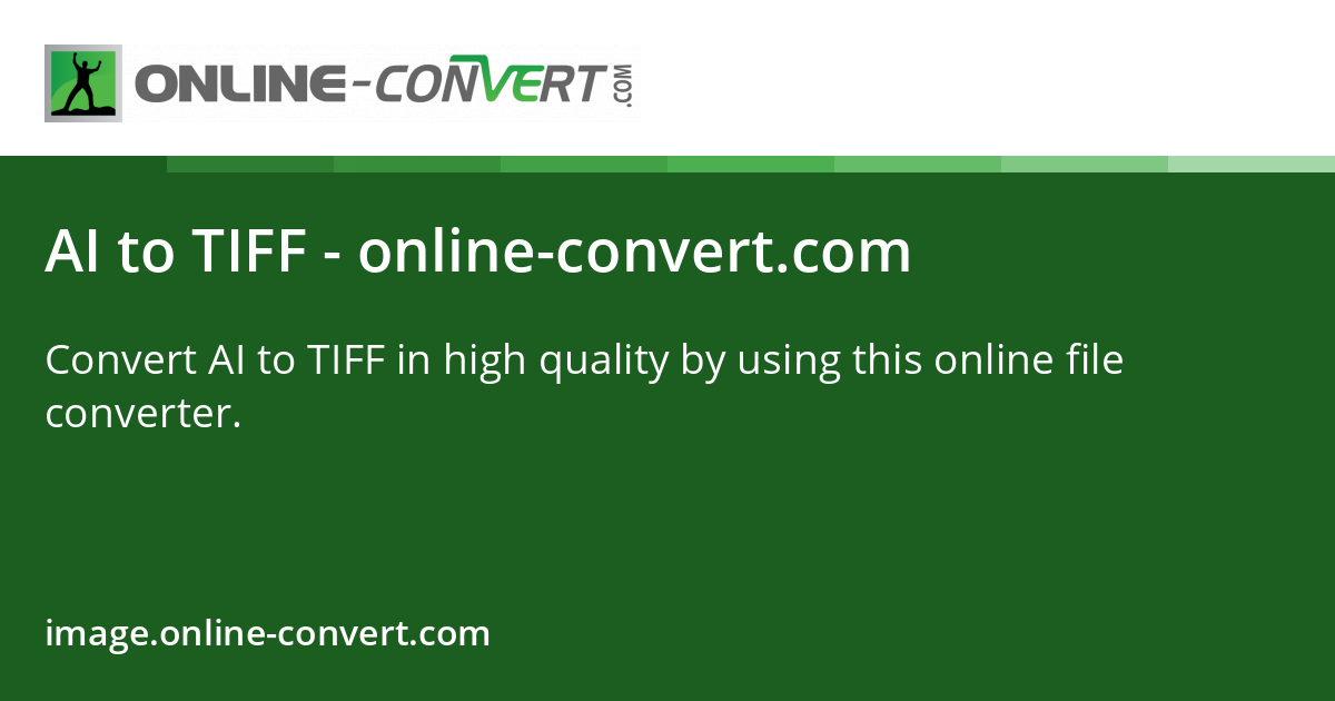 AI to TIFF - online-convert.com