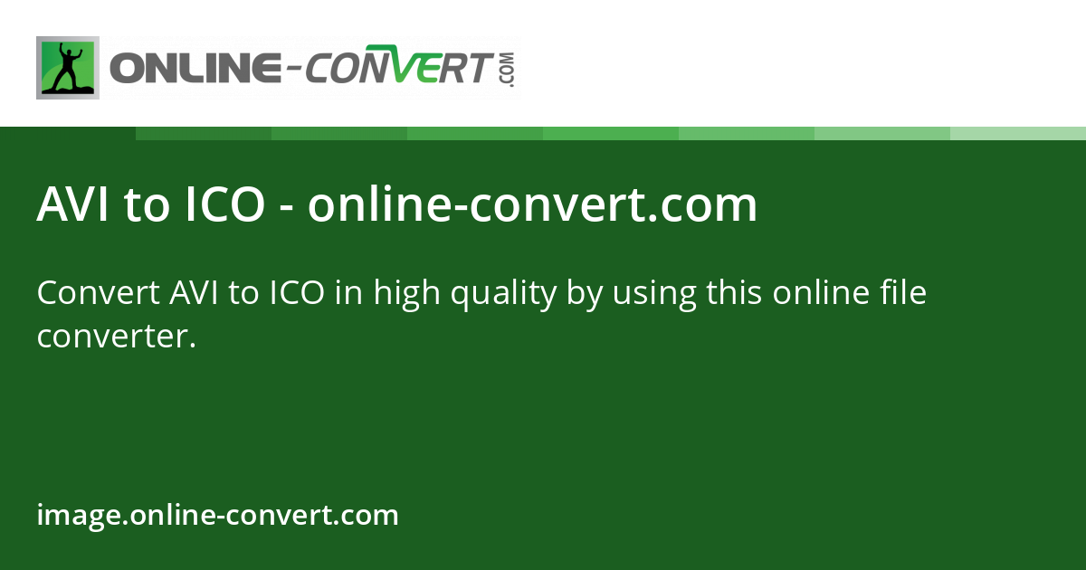 AVI to ICO - online-convert.com