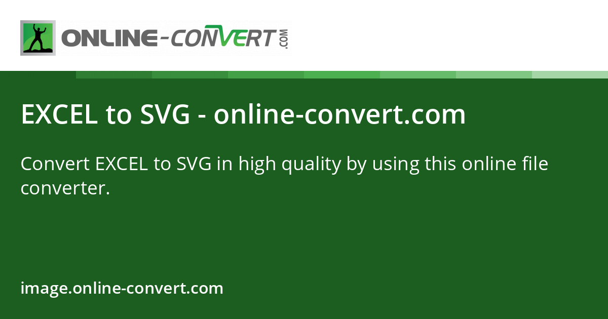 EXCEL to SVG - online-convert.com