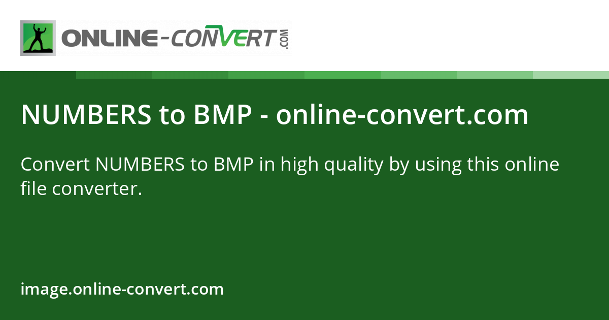 NUMBERS to BMP - online-convert.com