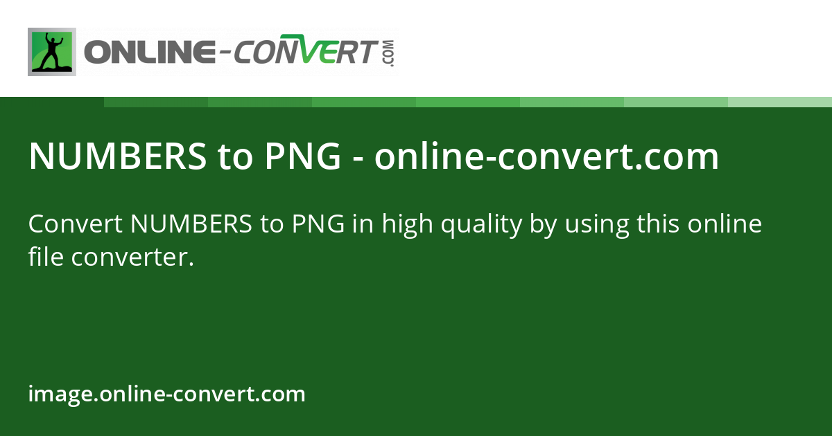 NUMBERS to PNG - online-convert.com