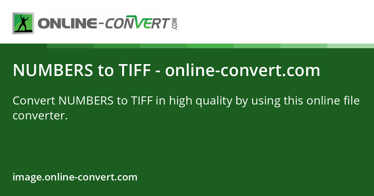 NUMBERS to TIFF - online-convert.com