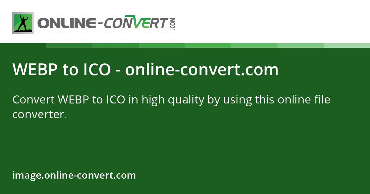 WEBP to ICO - online-convert.com