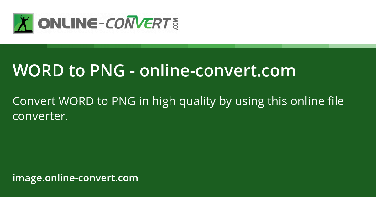 WORD to PNG - online-convert.com