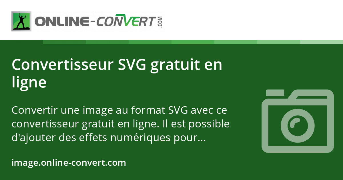 Convertisseur SVG gratuit en ligne