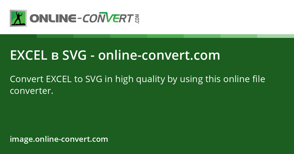 EXCEL в SVG - online-convert.com
