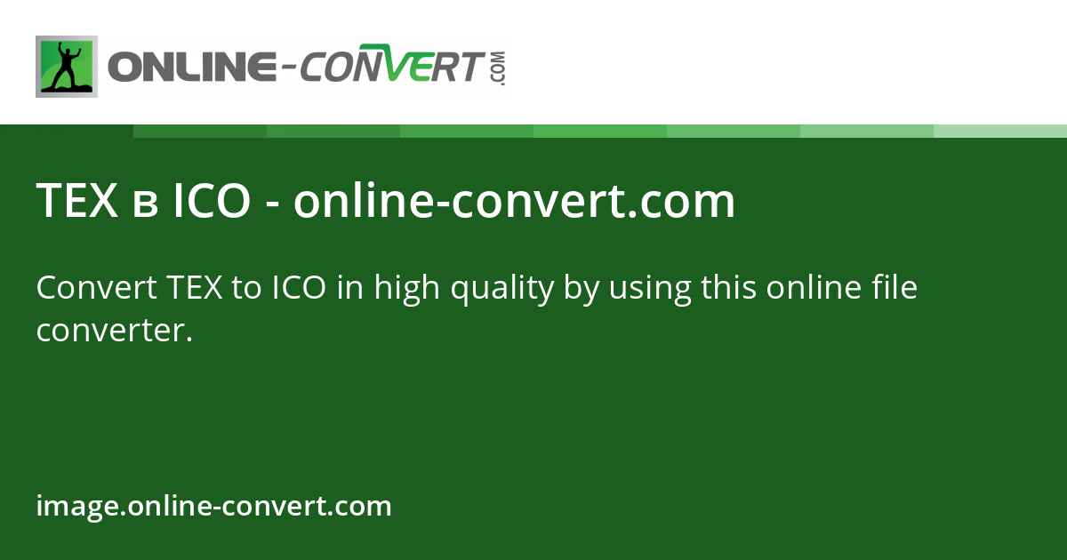 TEX до ICO - online-convert.com