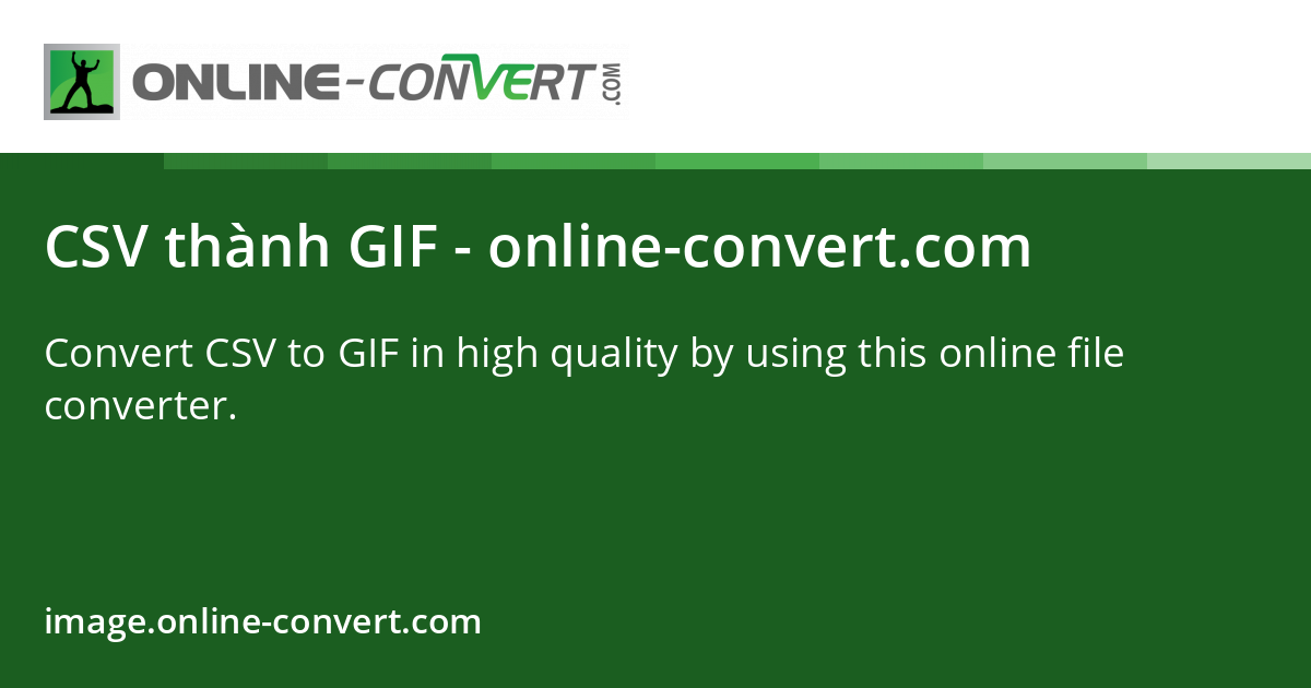 CSV sang GIF - online-convert.com