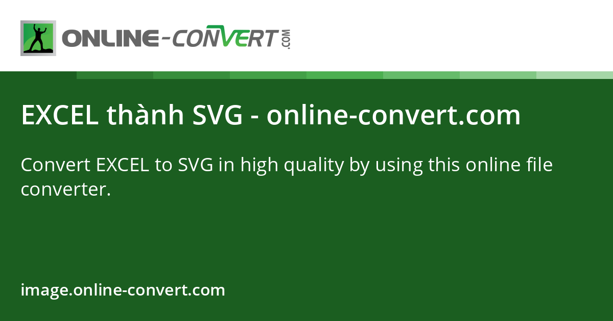 EXCEL đến SVG - online-convert.com