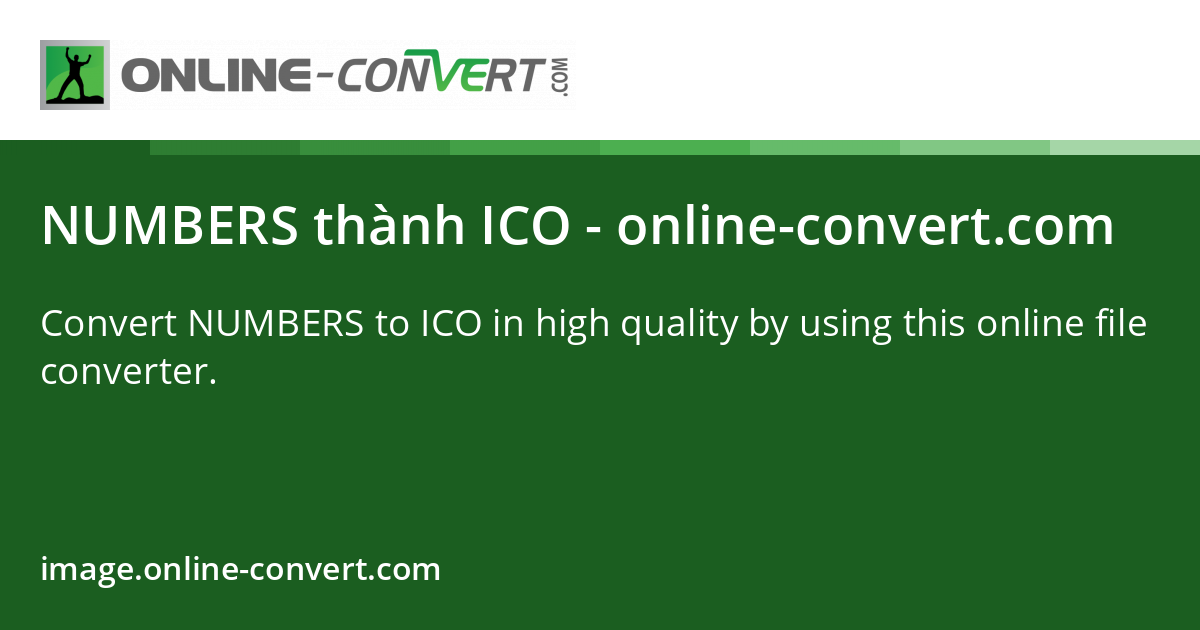 NUMBERS sang ICO - online-convert.com